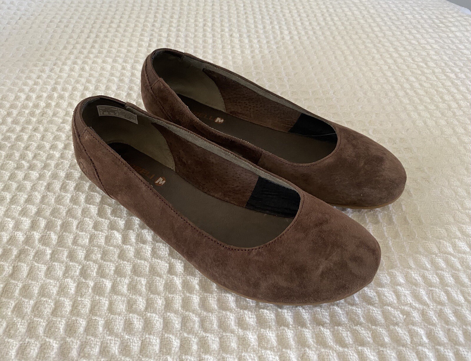MERRELL J42564 Mimix Bond Suede Ballerina Ballet Flats - Chocolate ...