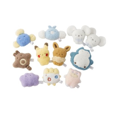 Pokemon Center original Fluffy palm-sized plush toy set howahowa ...