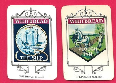 Whitbread Inn Signs 2 cards from the Kent "History" series Excellent ...