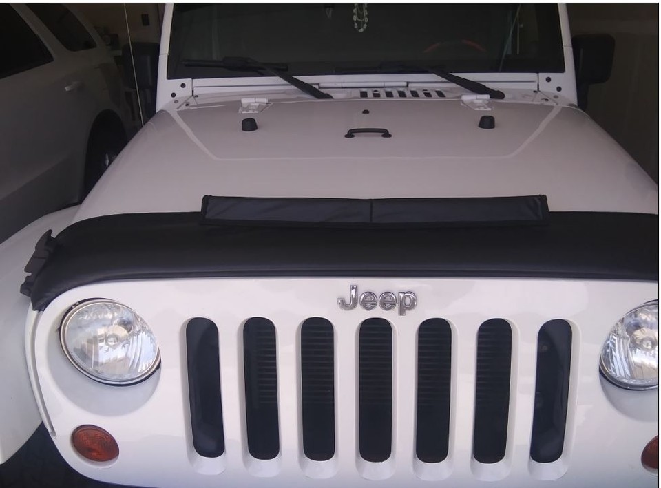 Custom Colgan Premium Sport Hood Bra Mask Fits Jeep Wrangler 2007-2018 ...