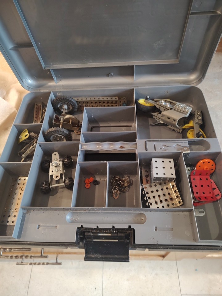 meccano box with many meccano pieces. | eBay UK