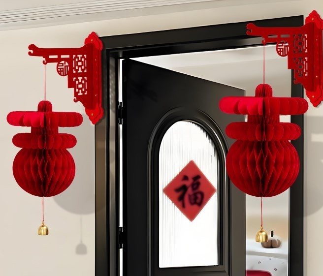 Spring Festival 2026 Horse For HONEYCOMB Paper Ornament Wall and Door ...