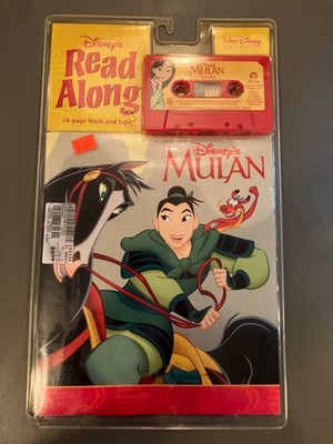 Disney Mulan Read-Along Cassette & Book Included 1998 - ORIGINAL ...