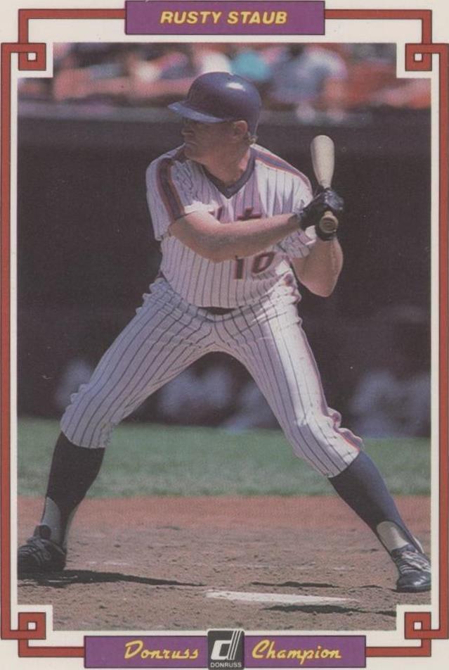 1984 Donruss - Champions Rusty Staub #28 for sale online | eBay
