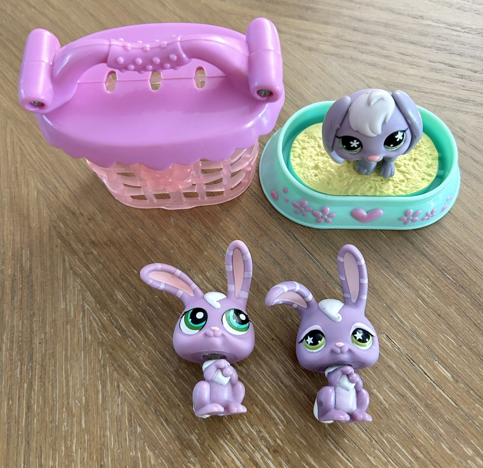 Littlest Pet Shop LPS Authentic Purple Bunnies #648 #828 #828 | eBay