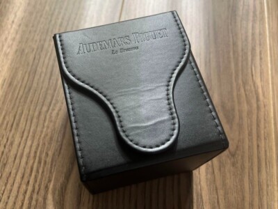 Authentic Audemars Piguet Black Watch Leather Travel Box Black FREE ...