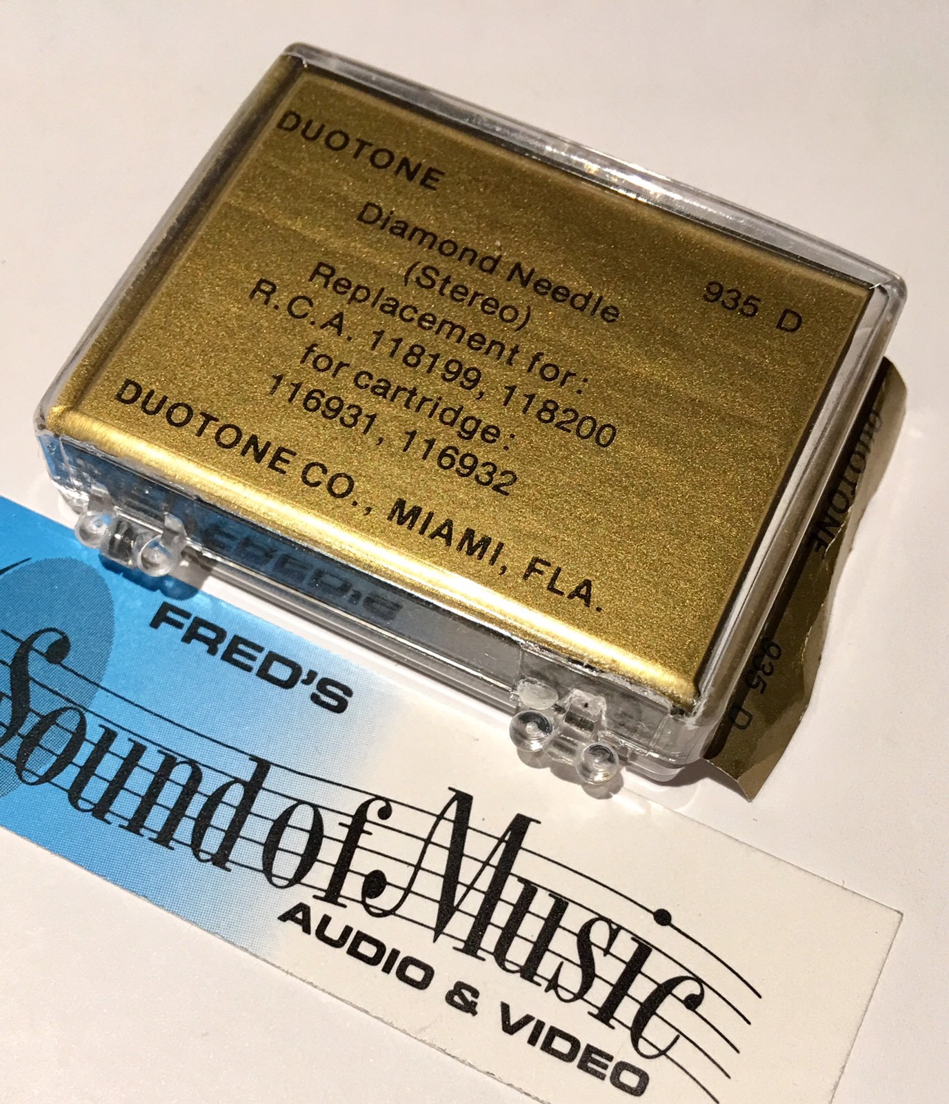 NEW DUOTONE 935D Needle Stylus RCA 118199118200 Cartridge 116931 116932 ...