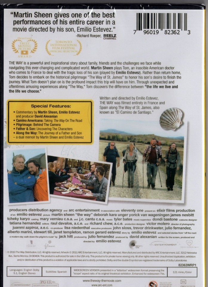 The Way (DVD, 2012) Martin Sheen , Emilio Estevez brand NEW ...