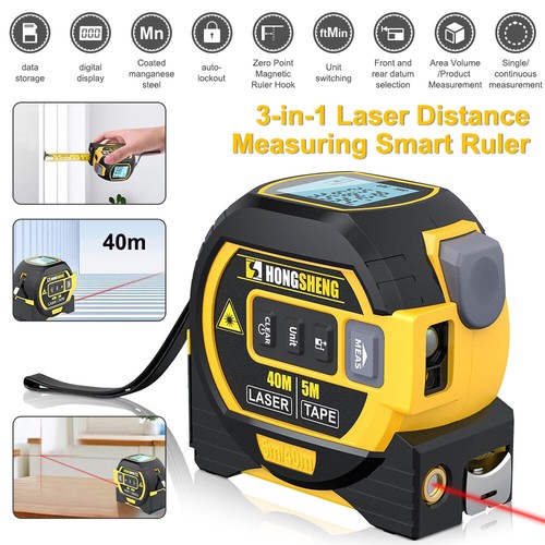 Laser Tape Measure 3 In 1 Digital Tape Measure High Precision Laser ...