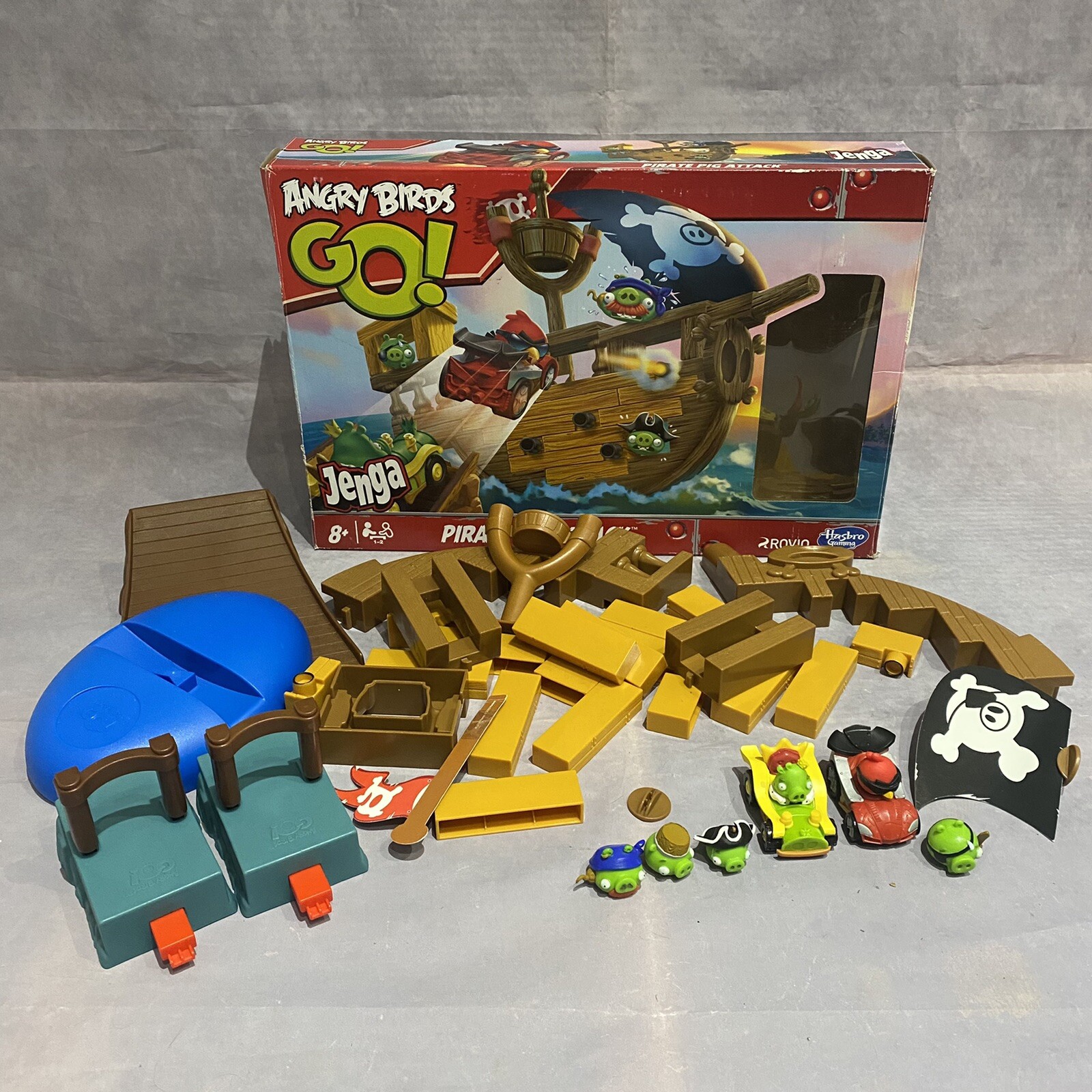 Hasbro Gaming Jenga Angry Birds Go Pirate Pig Attack Game 2013 Gm1121 ...