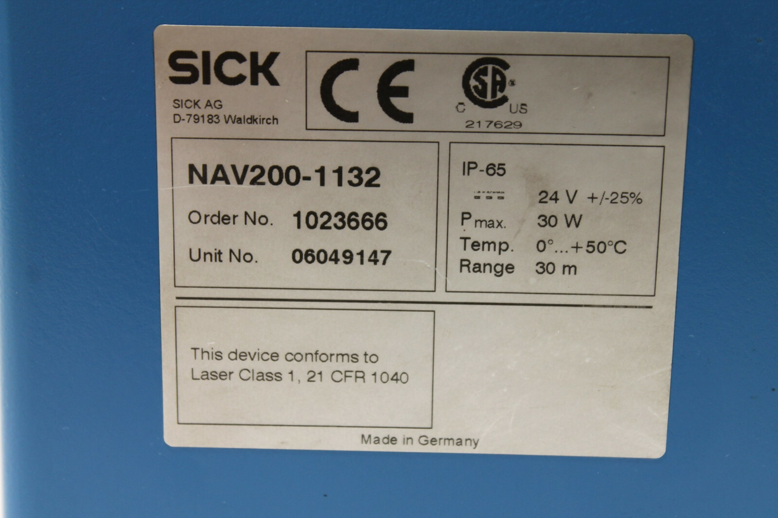 Sick NAV200-1132 Scanner 30m | eBay