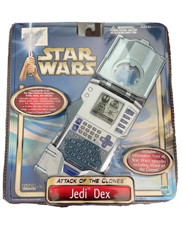 TIGER Star Wars JEDI DEX Attack of The Clones Electronic Handheld Game ...