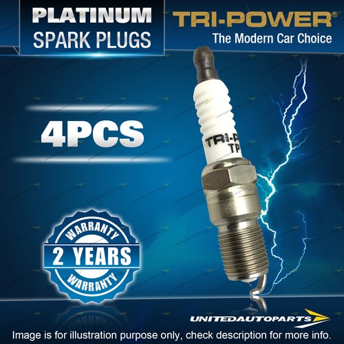 4 Tri-Power Platinum Spark Plug for Benz A C CLK E SLK Class W168 W202 ...
