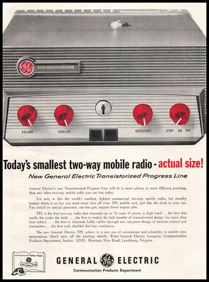 1959 G.E. Lynchburg Virginia Transistorized Progress Line Radio Vintage ...
