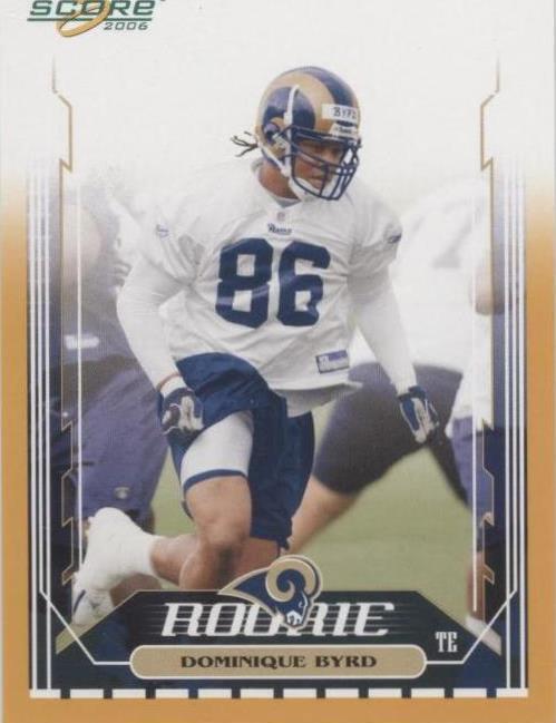 2006 Score - Rookie Dominique Byrd #344 Gold /600 (RC) for sale online ...