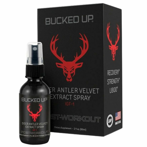 Bucked Up Deer Antler Velvet Extract Spray - 2 fl oz (IGF-1) for sale ...
