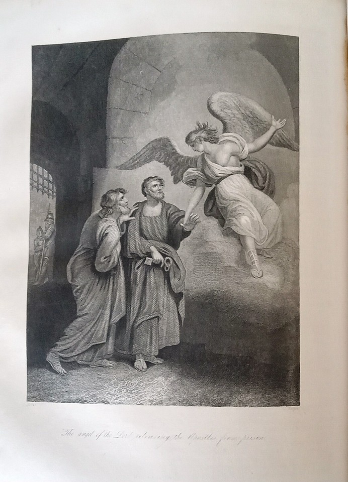 LARGE FULL LEATHER FAMILY CATHOLIC DOUAY VULGATE BIBLE; CA 1870, BRITE ...