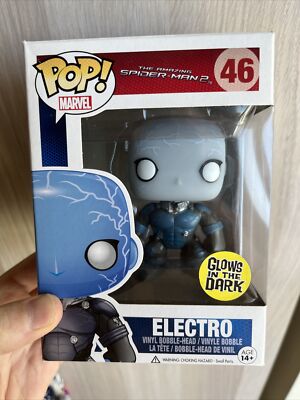 Funko Pop! Vinyl Marvel 46 Electro Amazing Spider-man 2 Glow in the ...