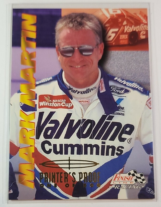 1996 Finish Line Mark Martin Card # 60 PRINTERS PROOF 1 OF 500 | eBay