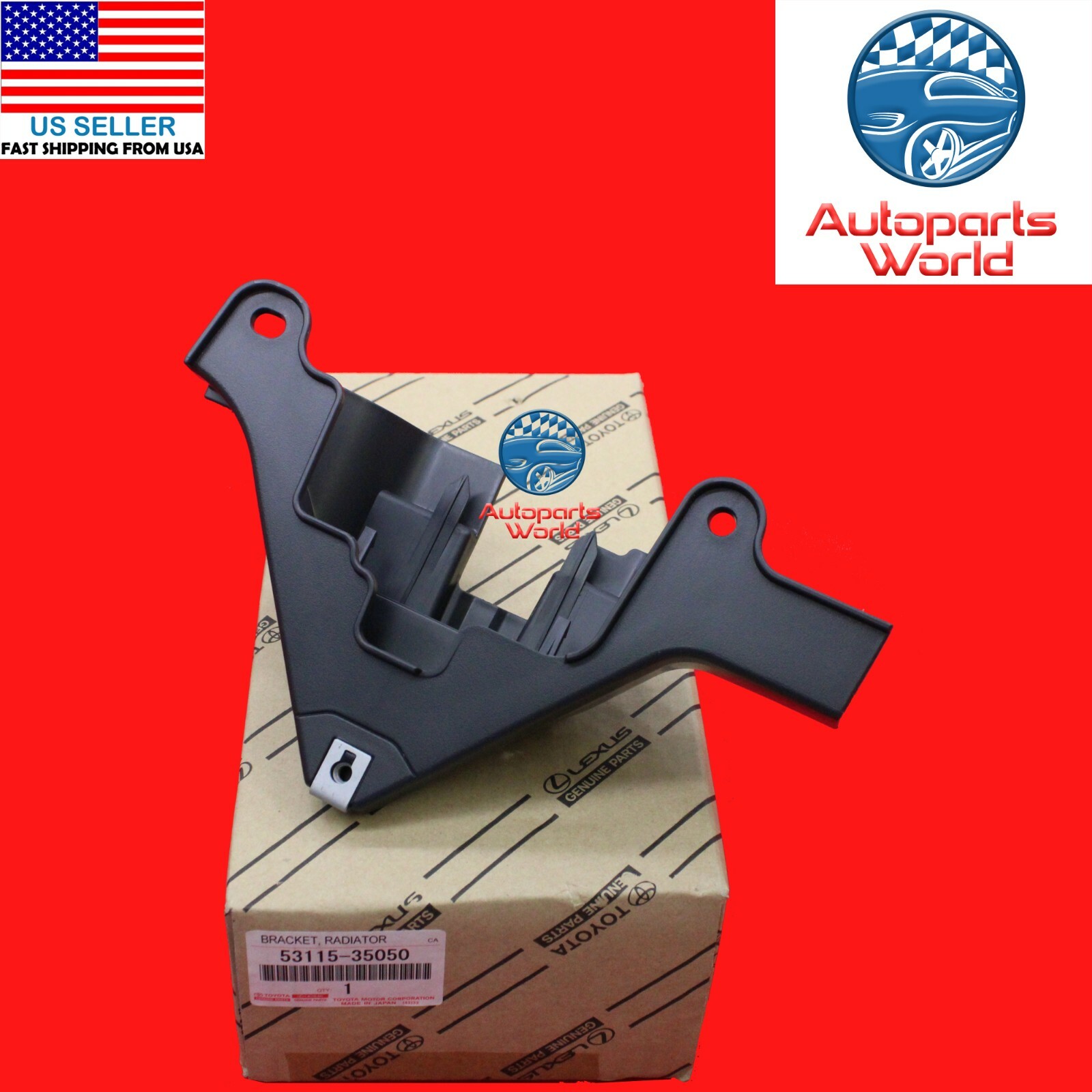 GENUINE OEM TOYOTA 2010-2019 4RUNNER FRONT RADIATOR GRILLE BRACKET ...