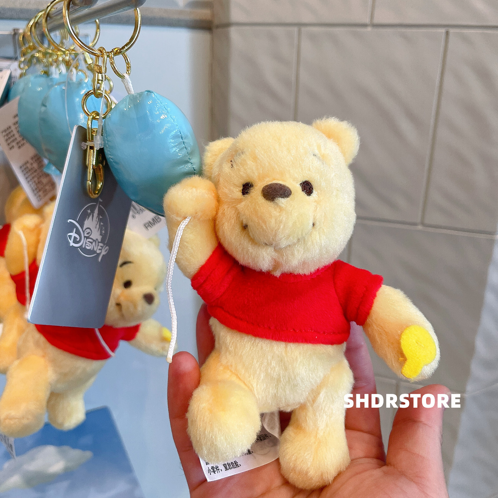 Disney authentic 2022 winnie the pooh balloon plush charm keychain ...