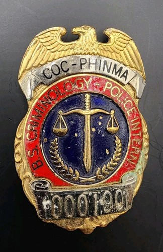 Philippines PHINMA-Cagayan De Oro College Of BS Criminology Badge Pin ...