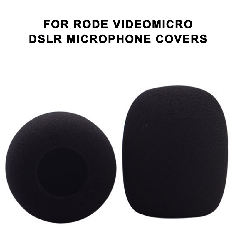 Black Microphone Sleeves Foam Cover For Rode Video Micro Windscreen ...