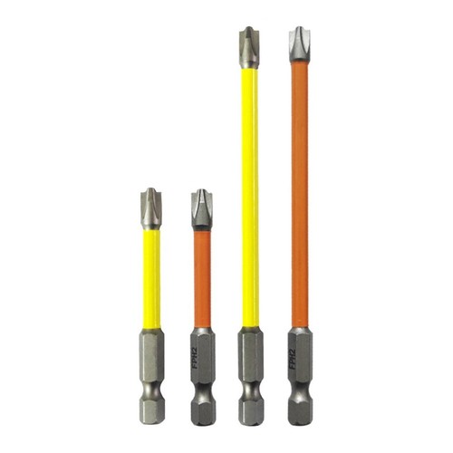 Electrician 4PCs Screwdriver For Electrician FPH2 Silver Slotted Cross ...