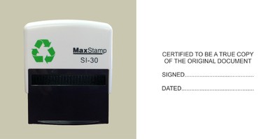 Certified True Copy of The Original Document Self Inking Rubber Stamp ...