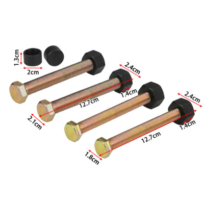 4Pcs Impact Rated Hub Removal Bolt Kit M14 & M12 Press Bolts And Nuts ...