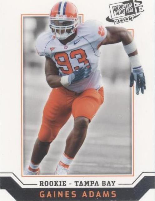 2007 Press Pass SE - Gaines Adams #37 (RC) for sale online | eBay