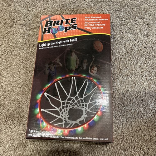 Brite Hoops LED Basketball Rim Lights Solar Powered Includes Mounting ...