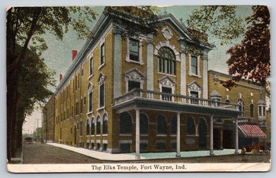 1915 Fort Wayne, IN Postcard - The Elks Temple, Fort Wayne, Indiana | eBay