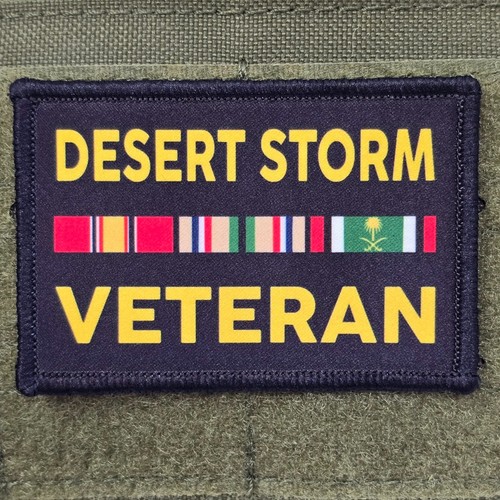 Desert Storm Patch Moral Tactical Veteran Military Army USA Hook & Loop ...