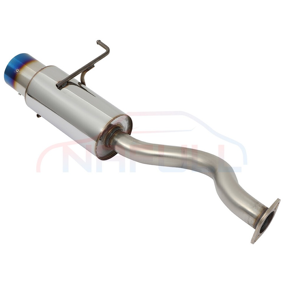 SS Exhaust System 4.5" Burnt Tip Muffler for 93-97 Honda Del Sol EG1 ...