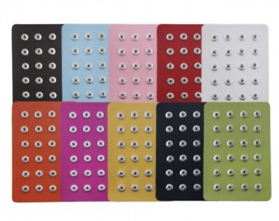 PU Leather 12mm Petite Mini Snap Charm Organizer Flat Storage For ...