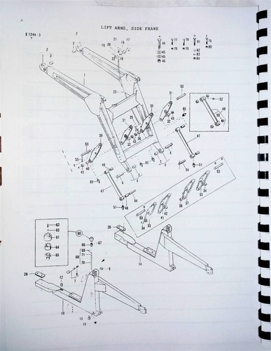 Massey Ferguson 200 Loader Parts Manual Catalog Attachment | eBay