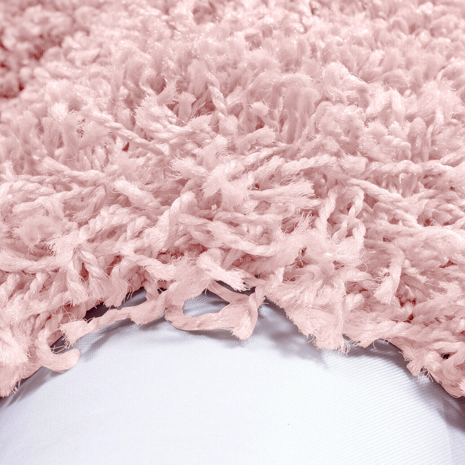 5cm HIGH PILE SMALL EXTRA LARGE PREMIUM QUALITY THICK SHAGGY RUG BLUSH ...