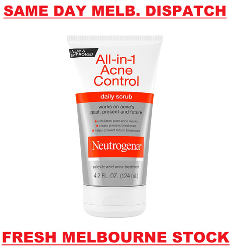 Neutrogena All-in-1 Acne Control Daily Facial Cleanser 2% Salicylic ...