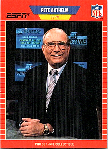 1989 Pro Set Football Announcer #4 Pete Axthelm | eBay