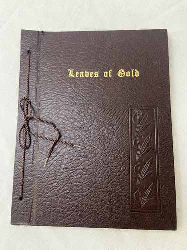 Leaves of Gold 1948 Hardcover Deluxe Religious poems christian books ...