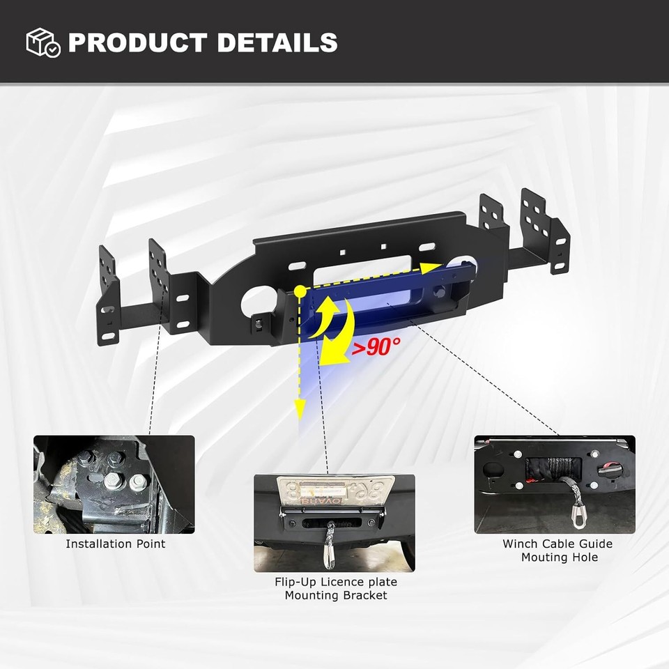 For 2019-2026 Chevy Silverado 1500 Steel Front Bumper Hidden Winch ...