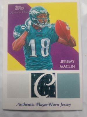 2009 TOPPS NATIONAL CHICLE RELICS JEREMY MACLIN NCA-JM RC Player Worn ...