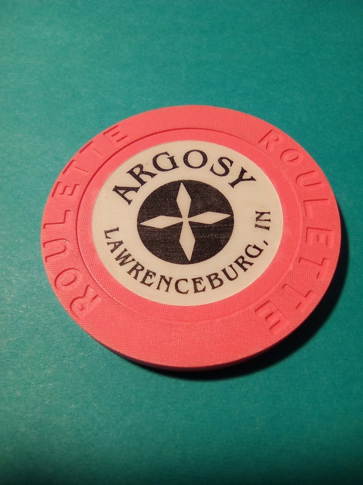 ARGOSY CASINO LAWRENCEBURG, IN. ROULETTE CHIP GREAT FOR VINTAGE ...