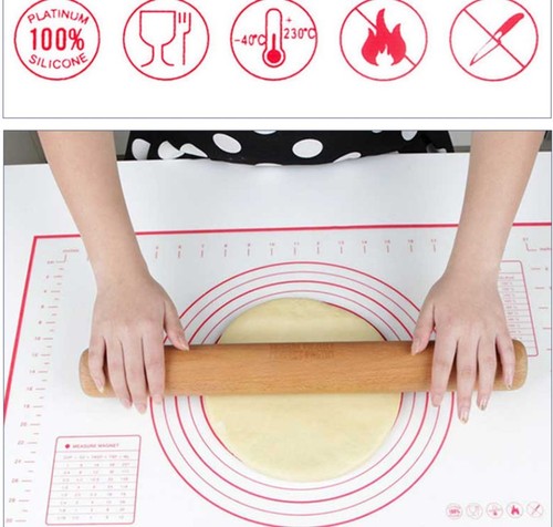 X LARGE Silicone Rolling Cake Dough Mat Pastry Clay Fondant Baking ...