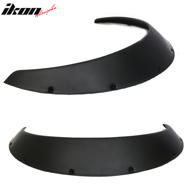 90MM 2x Universal Car Rear Fender Flares Guard Extra Wide Body Wheel ...
