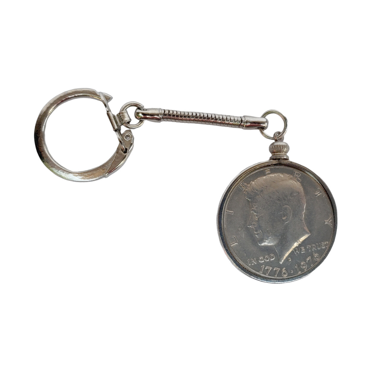 Vintage $.50 Kennedy half dollar coin bezel keychains coin not included ...