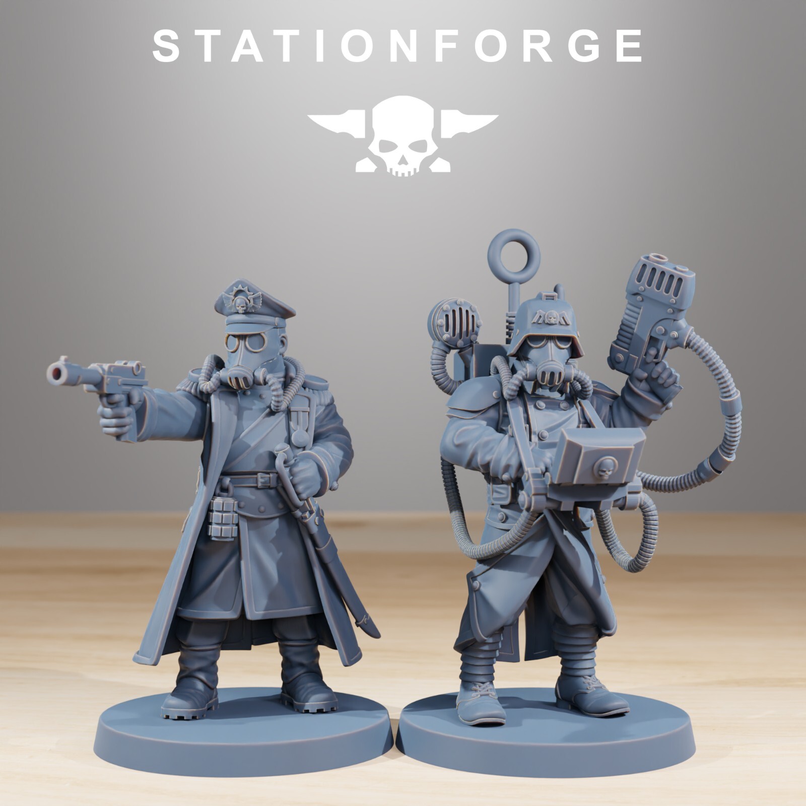 Grim Guard Combatants from Station Forge 32mm scale | eBay UK