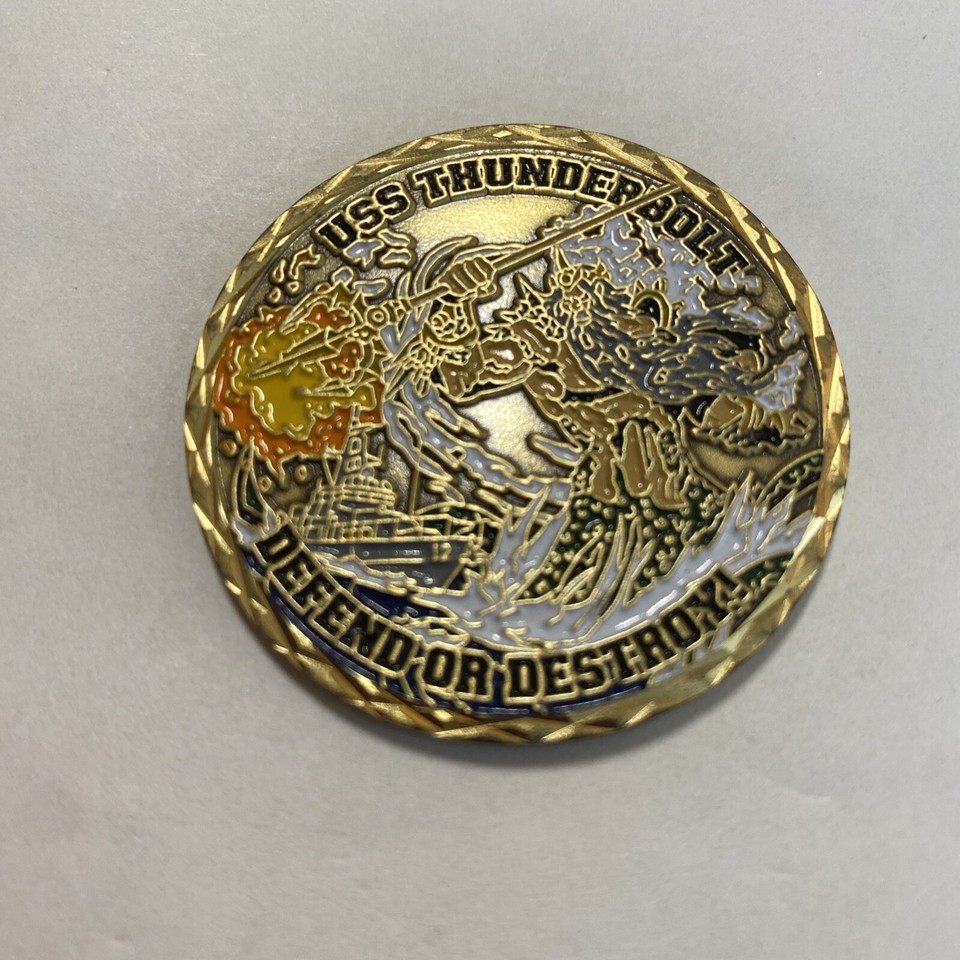 USS Thunderbolt CPO Mess Challenge Coin | eBay