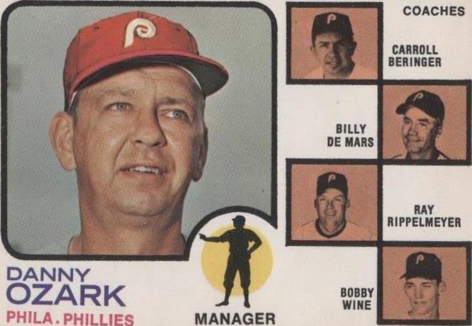 1973 O-Pee-Chee - Bobby Wine, Danny Ozark, Billy DeMars #486 (RC) for ...